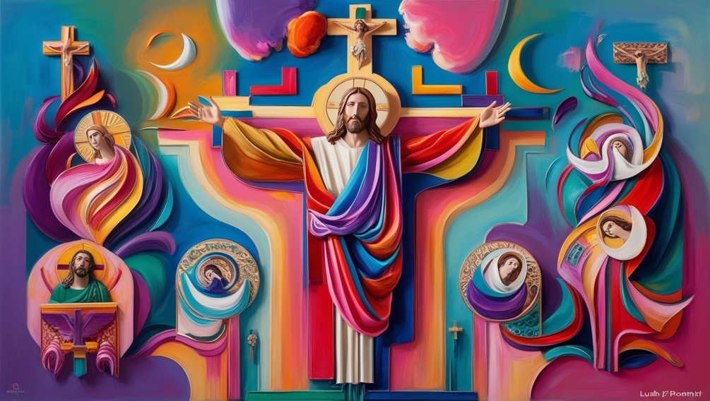 Divine Expressions: Abstract Images of Jesus 🎨