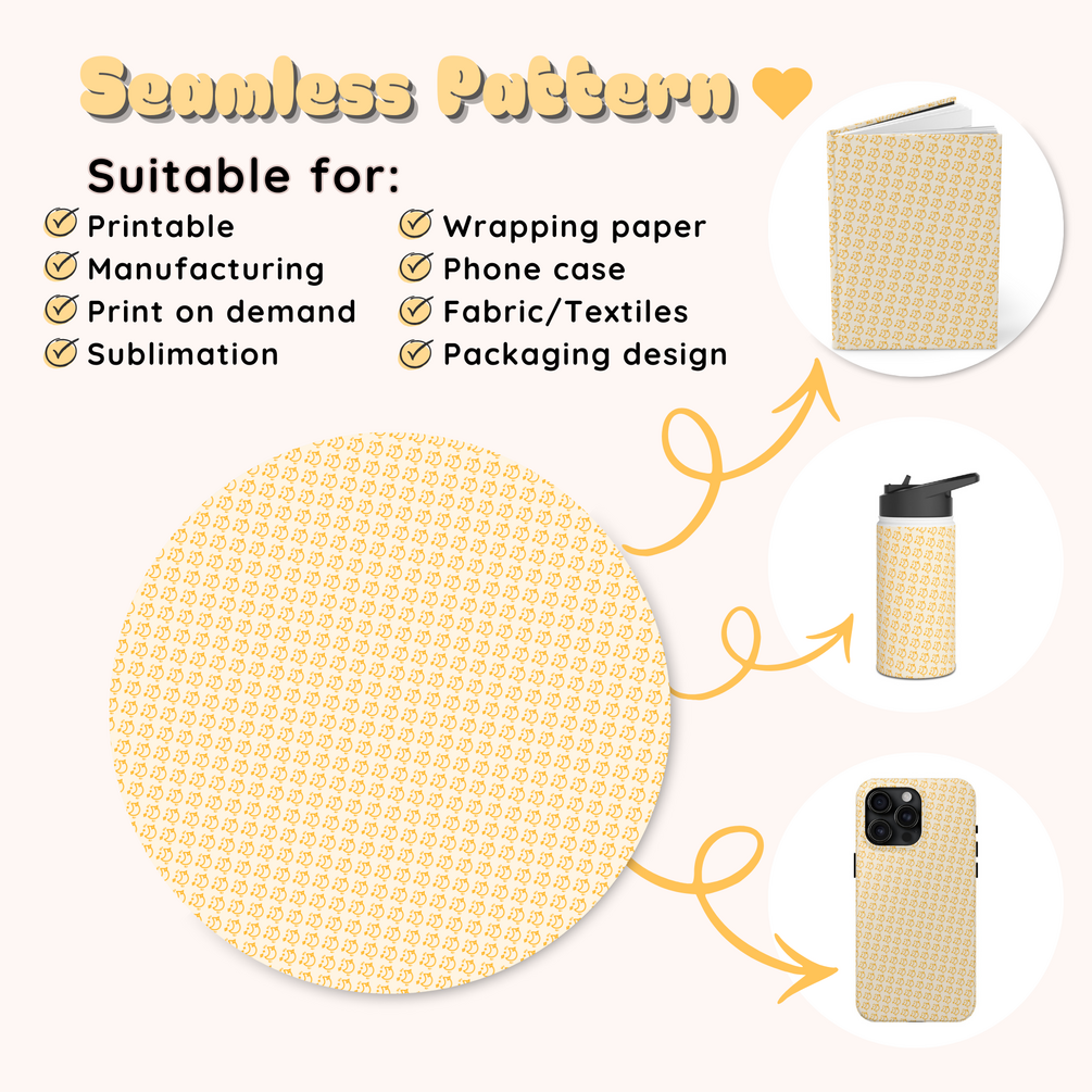 Premium Seamless Pattern for Designers & Small Shops🩷