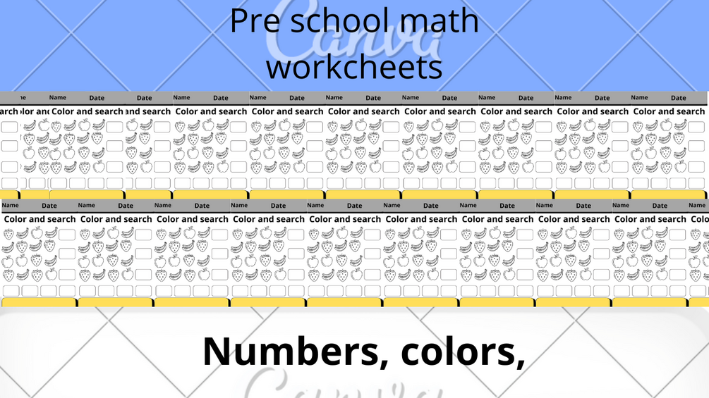 Math coloring and numbers product