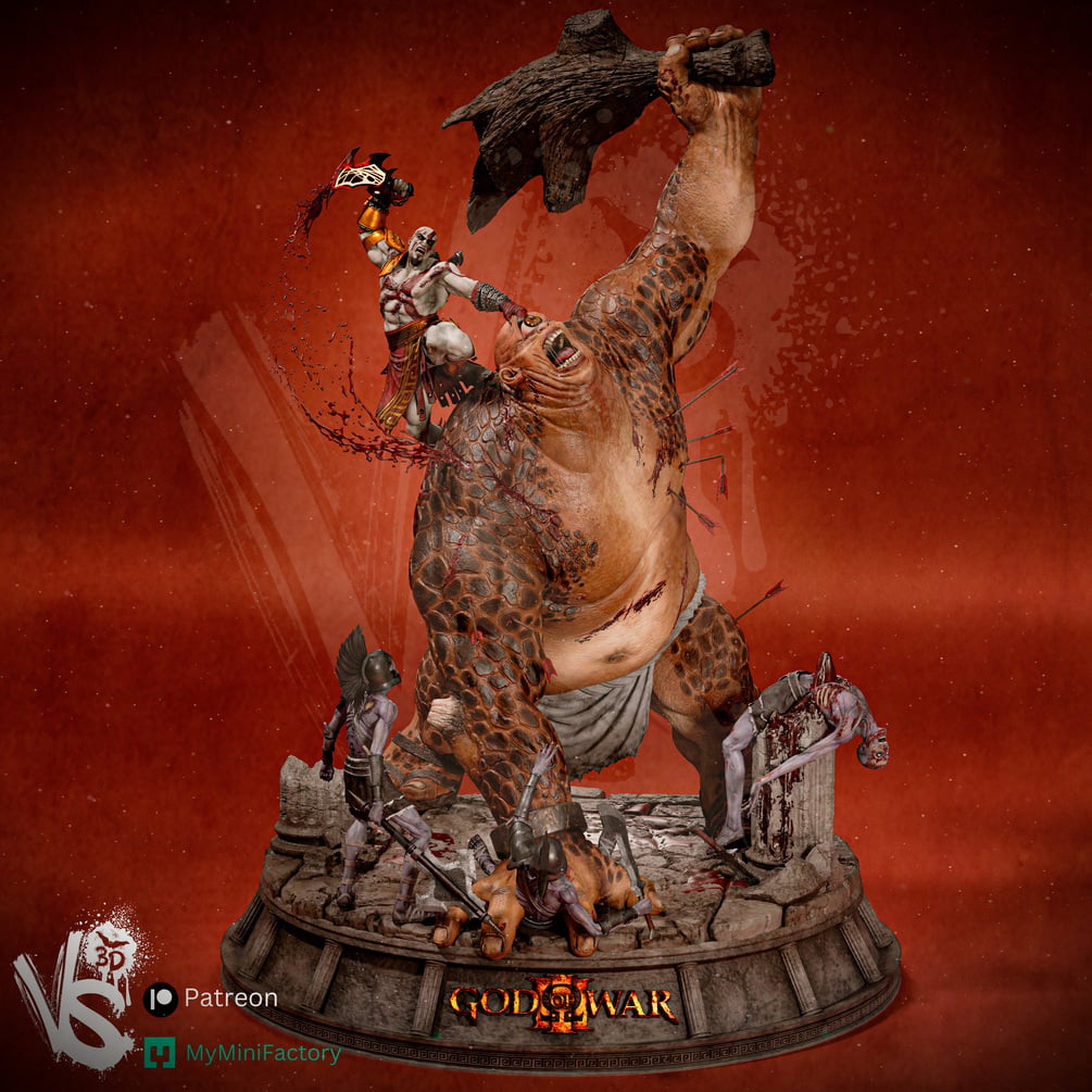 God of War 3 Cyclops Diorama