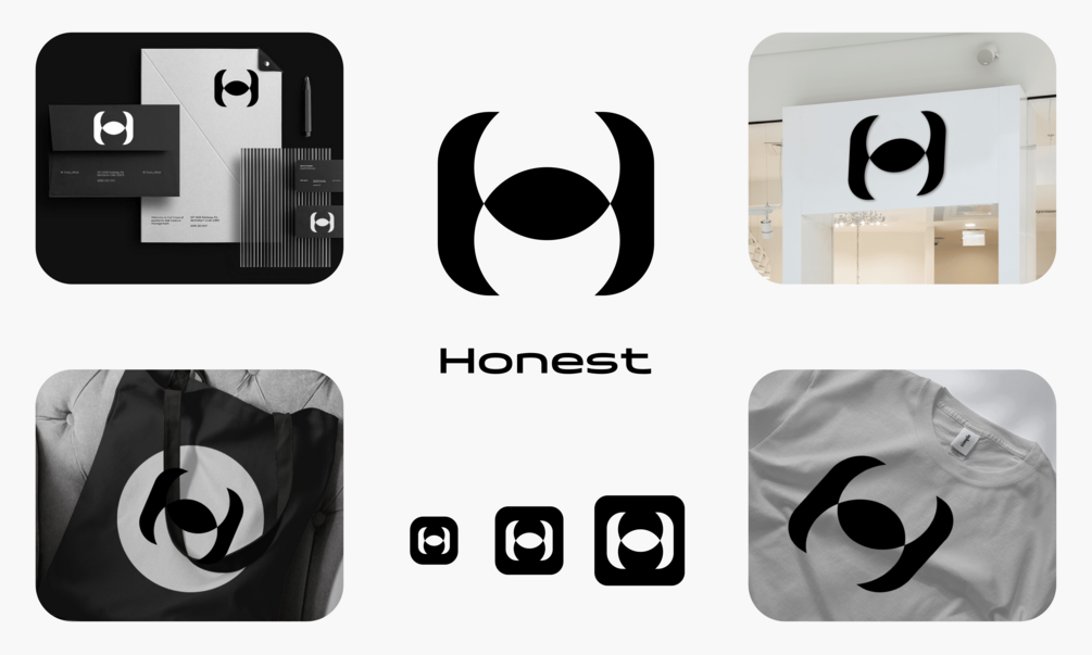 Honest - H + Eye Logomark