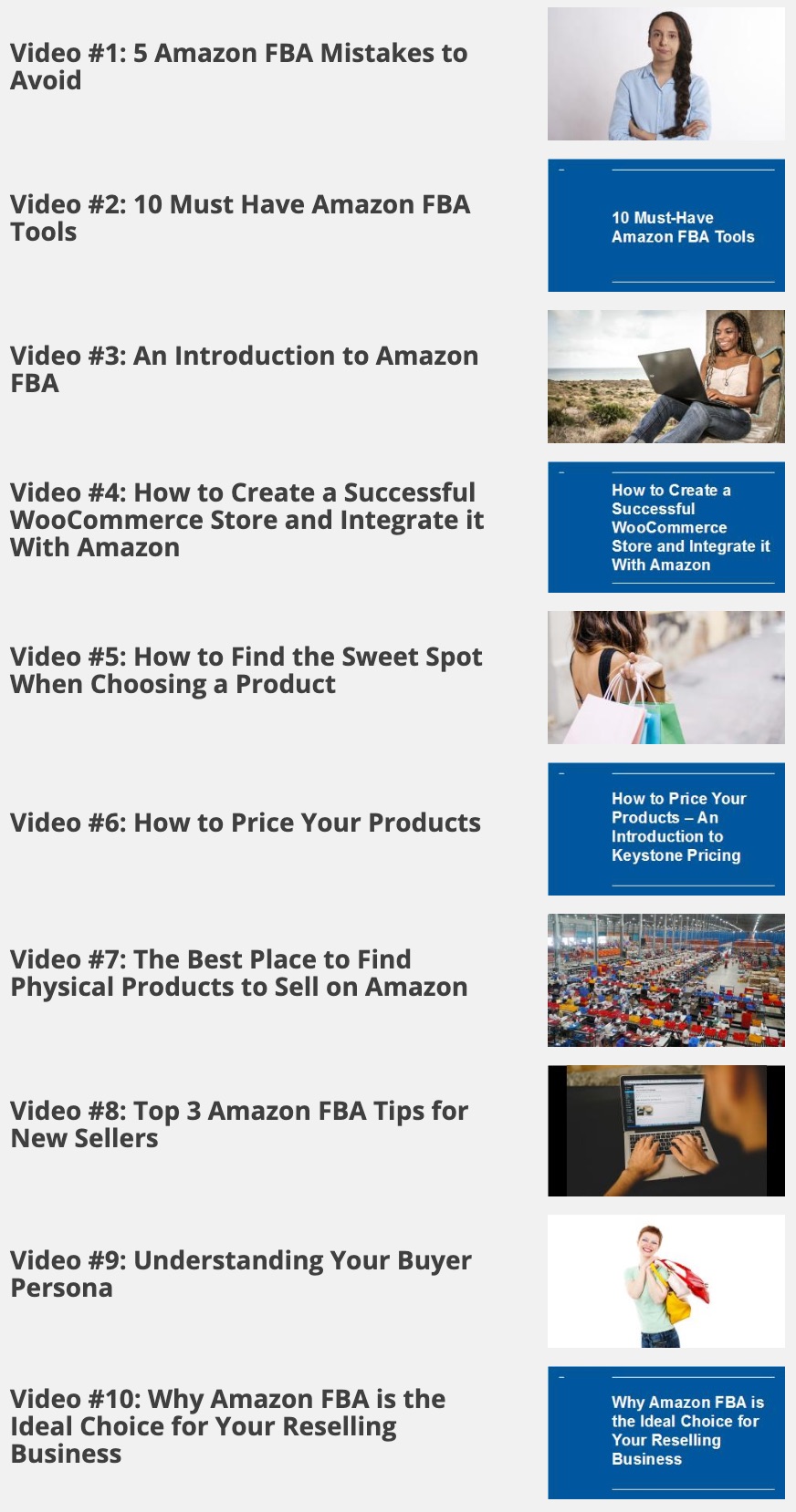 Amazon FBA Success Video Upgrade + Amazon FBA Success EBOOK