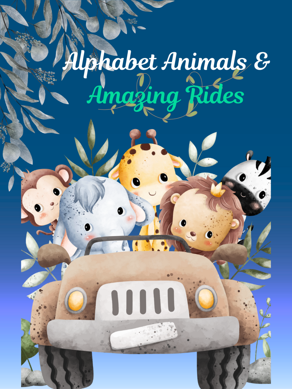 Alphabet Animals & Amazing Rides – A Fun A to Z Coloring Adventure!