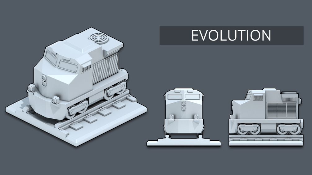 Evolution - STL files for 3D printing - Trains & Rails World - STL ...