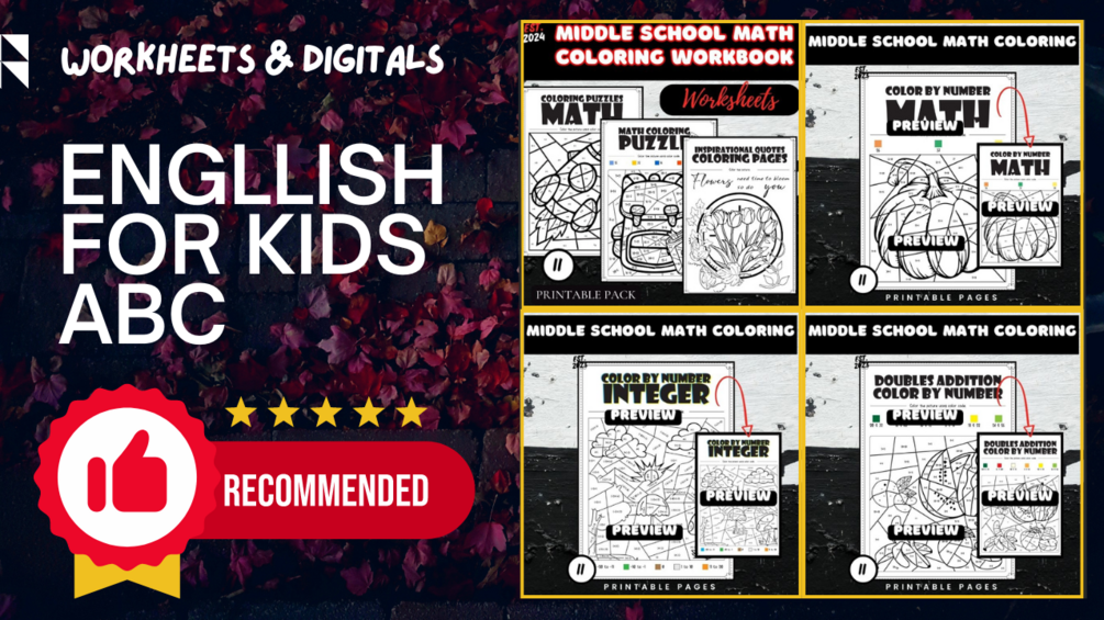 Middle School Math Coloring Worksheets