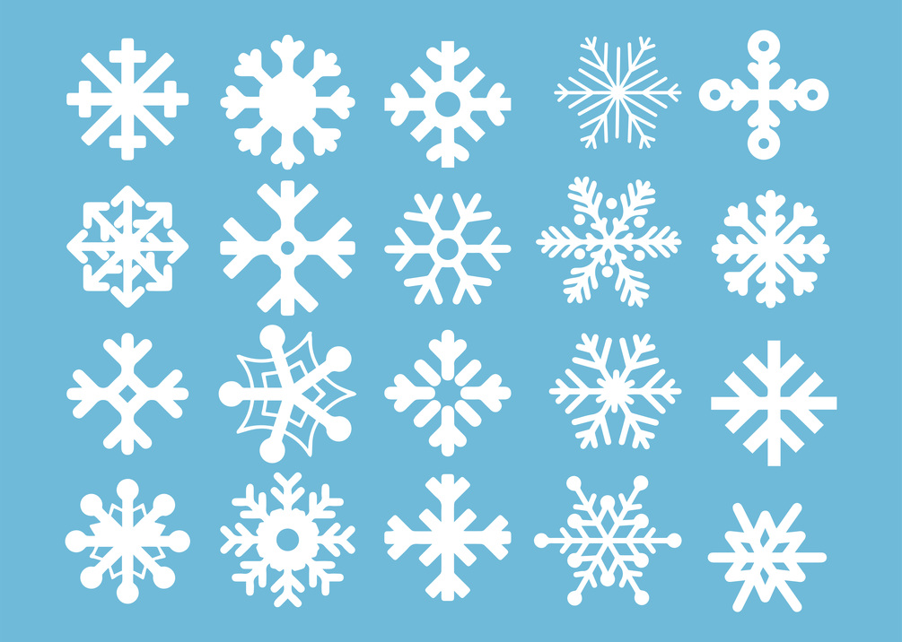 Snow flake icon set.For Mobile and Web. Contains such icons as Snow ...