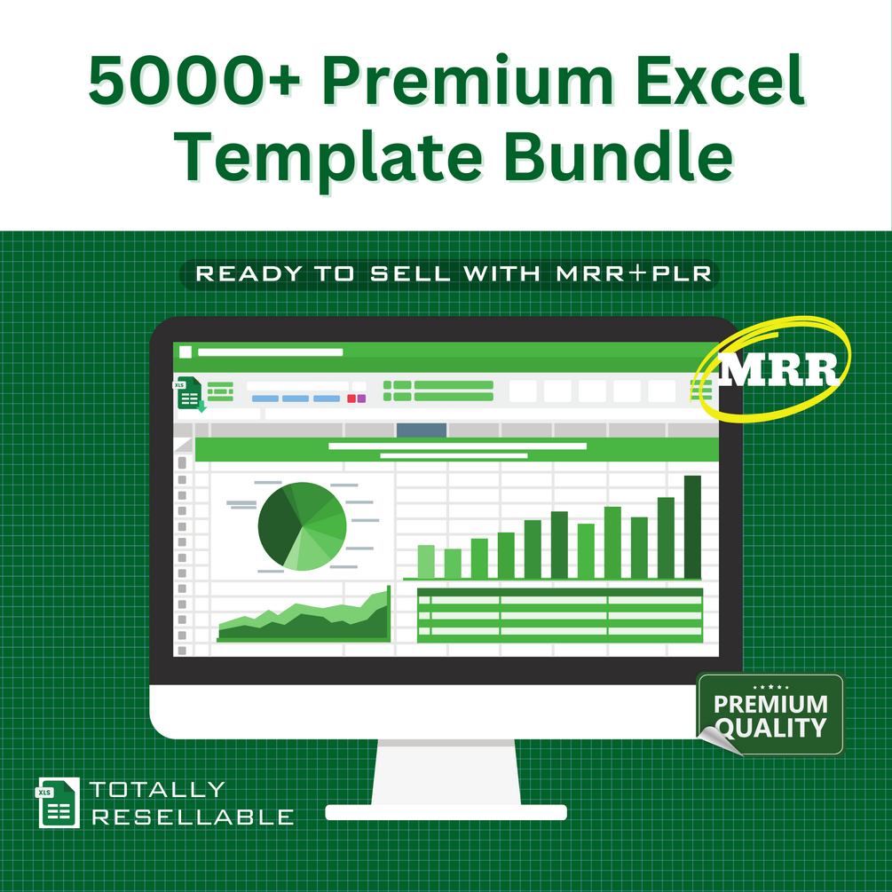 5000+ Premium Excel Templates Bundle | Sales, Business, Tax, Organizing ...
