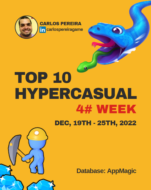 TOP 10 HYPERCASUAL - 4# WEEK - DEC, 22 - Carlos Pereira