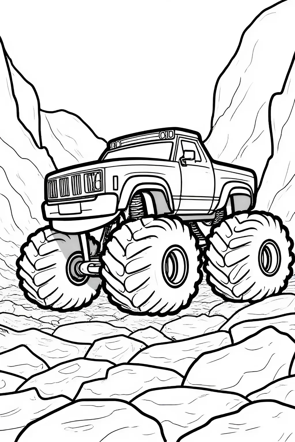 Monster Truck Coloring Adventures!
