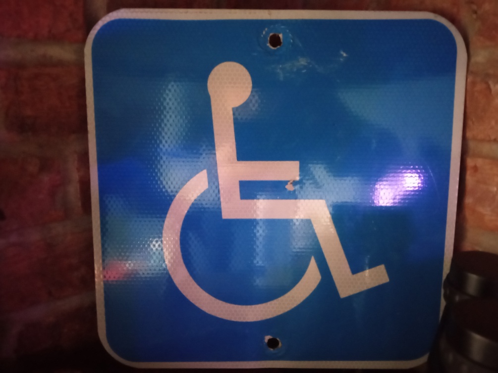 Handicap sign from Canada