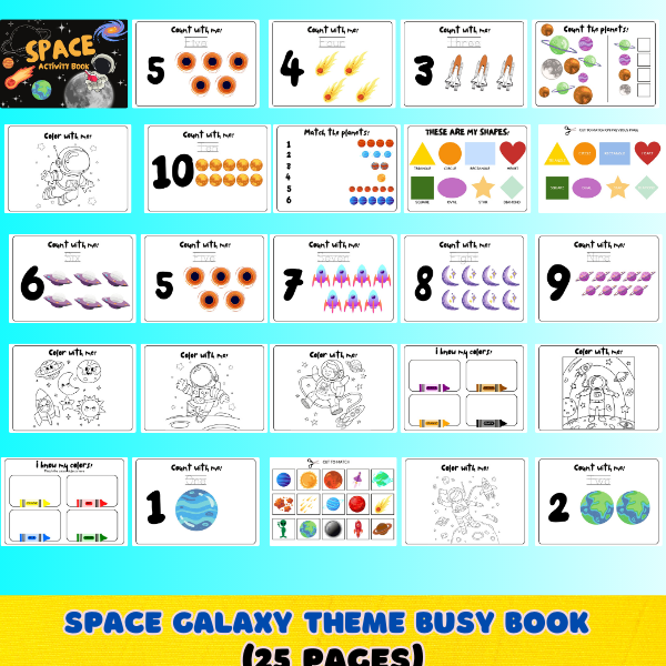 BUNDLE 11 EDITABLE BUSY BOOKS PLUS 2 ACTIVITY BOOKS AND 2 COLORING BOOKS