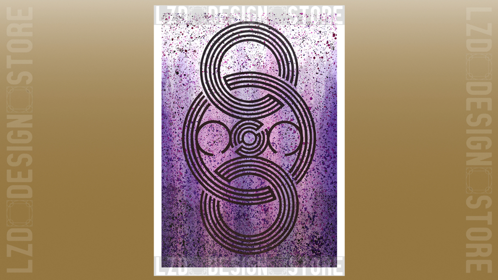 Colour Geometric Continuous Form A5 Print - CGCFA5P2021.3