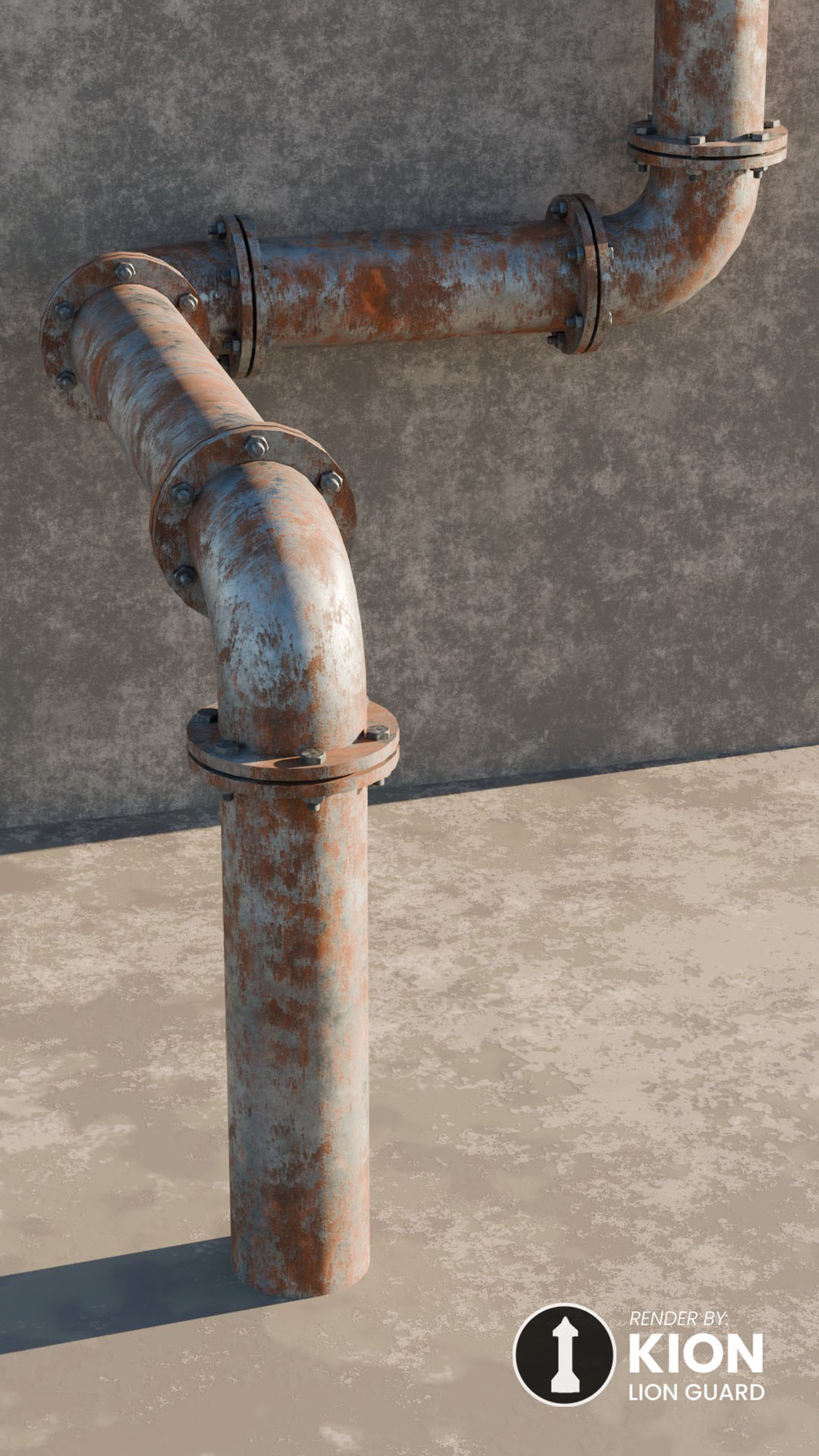 Hyper Realistic Rusty Pipes (Project Files)