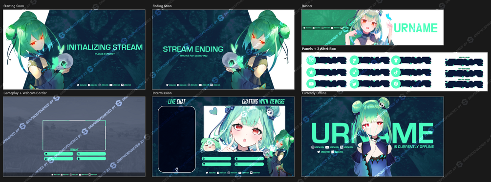 Uruha Rushia - Twitch Stream Package