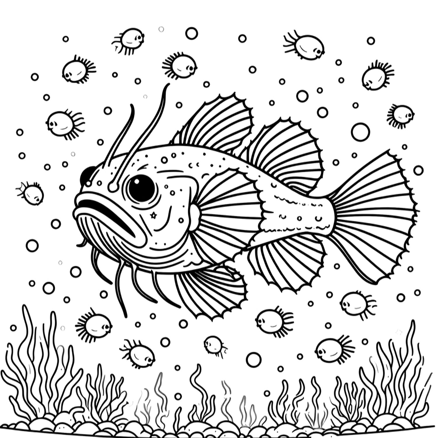 Hidden Creatures of The Ocean Coloring Pages. Exciting Ocean Adventure ...