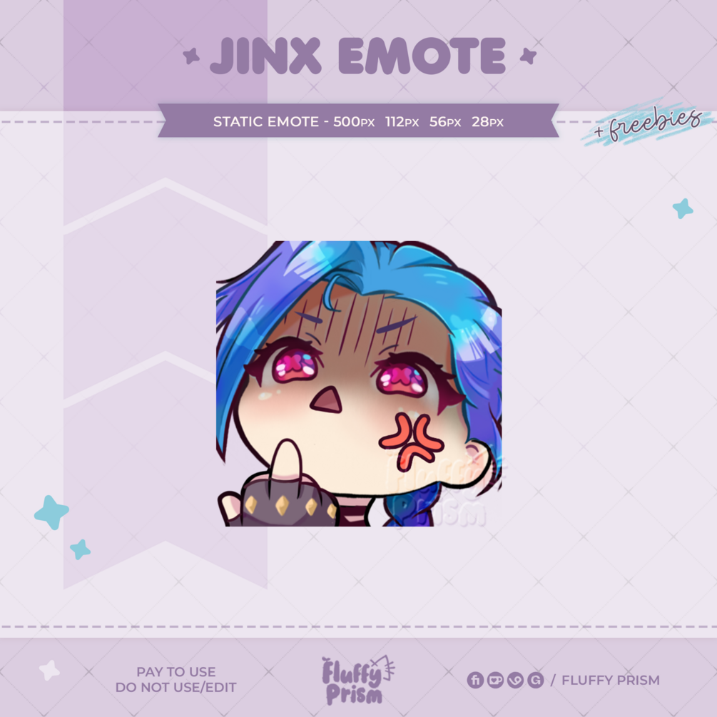💥 Jinx Emote | middle finger