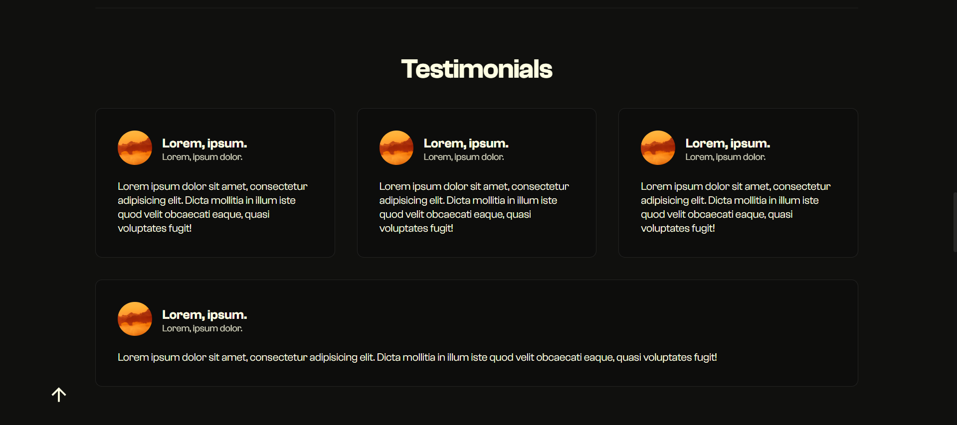 Modern Portfolio website template