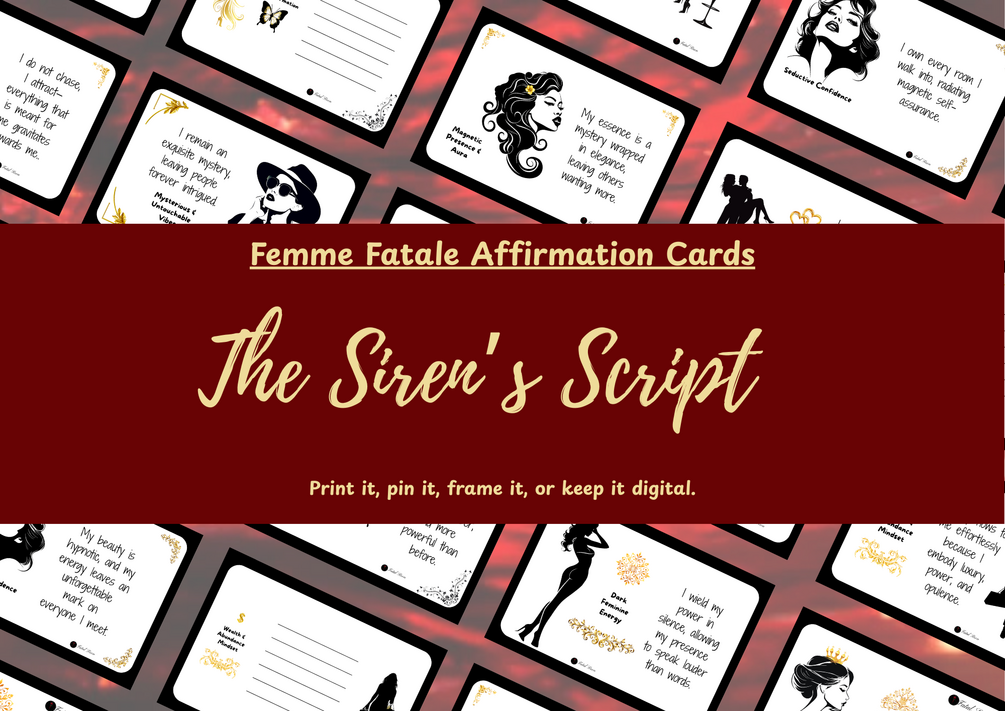 The Siren’s Script Femme Fatale's Affirmation Cards