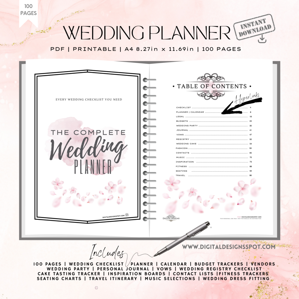 The Complete Wedding Planner | PRINTABLE PDF