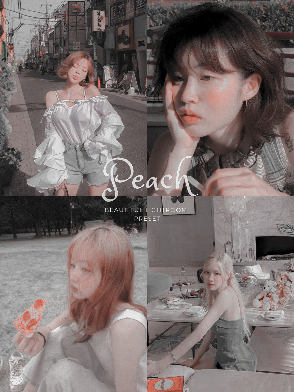 “Peach” Lightroom preset. Filters for photos