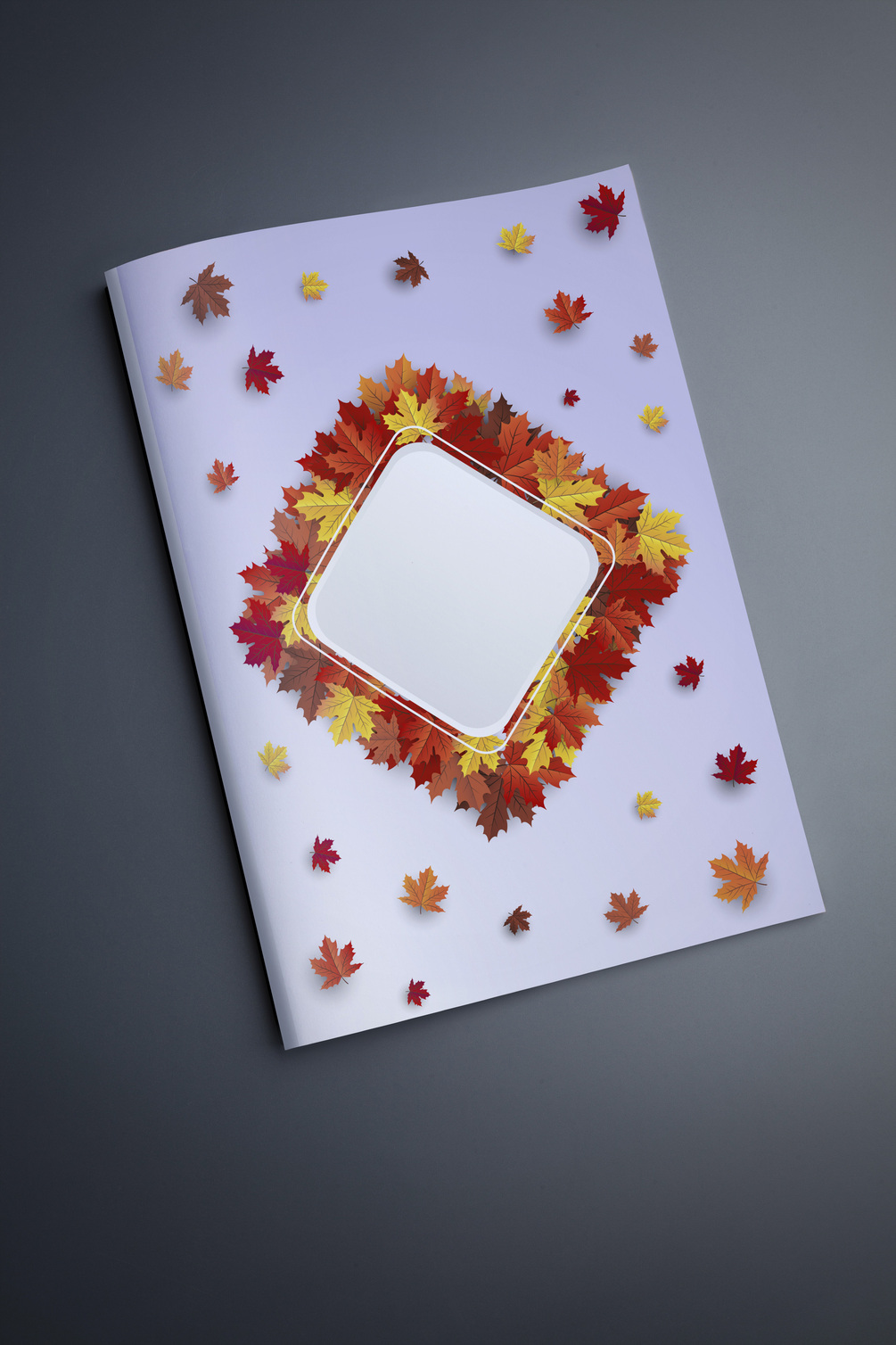 Dry leaves Dry Season Theme style Book Cover Digital Template for KDP ...