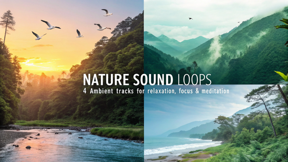 "Nature Sound Loops Pack – 4 Seamless Ambient Tracks for Meditation ...