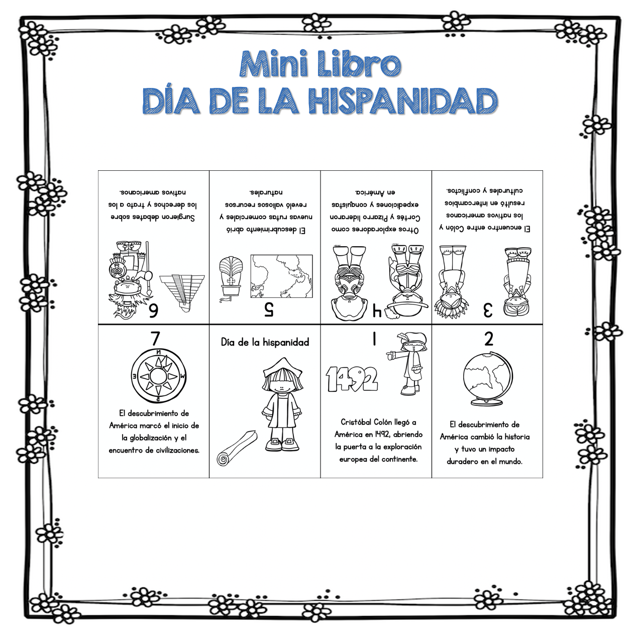 MINILIBRO FLIPBOOK Día de la Hispanidad