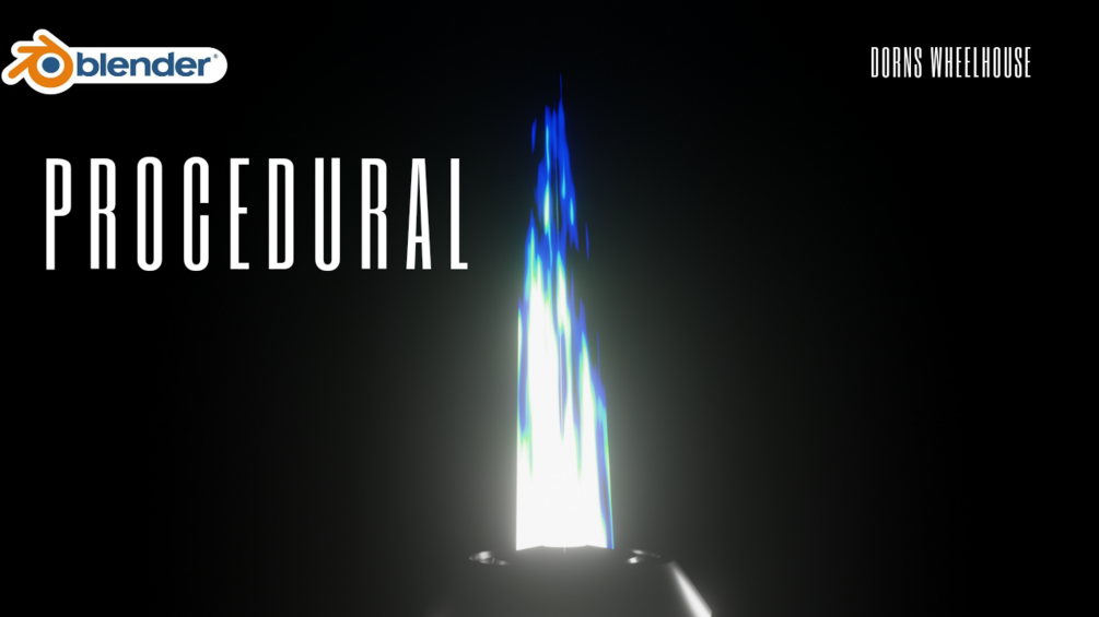 Stylized procedural fire shader