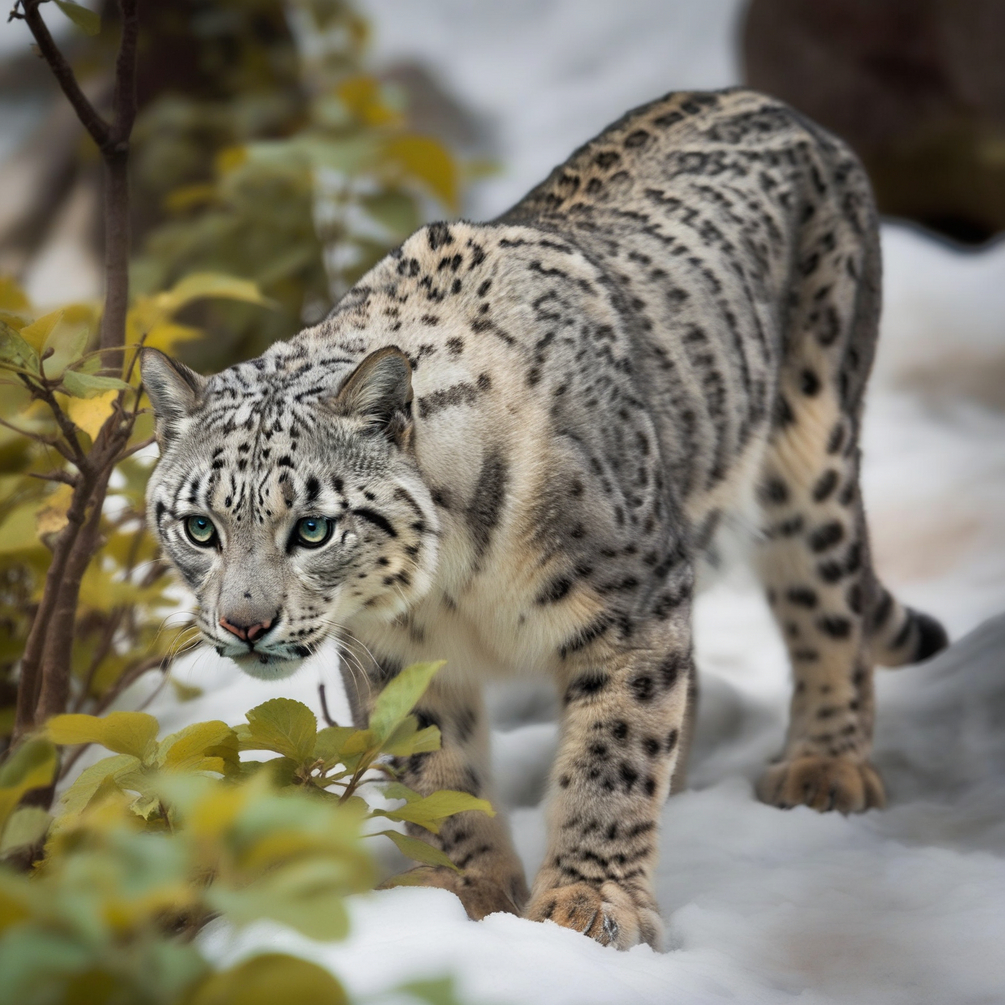 Snow Leopard in the Wild – A Rare 4K Photo Collection