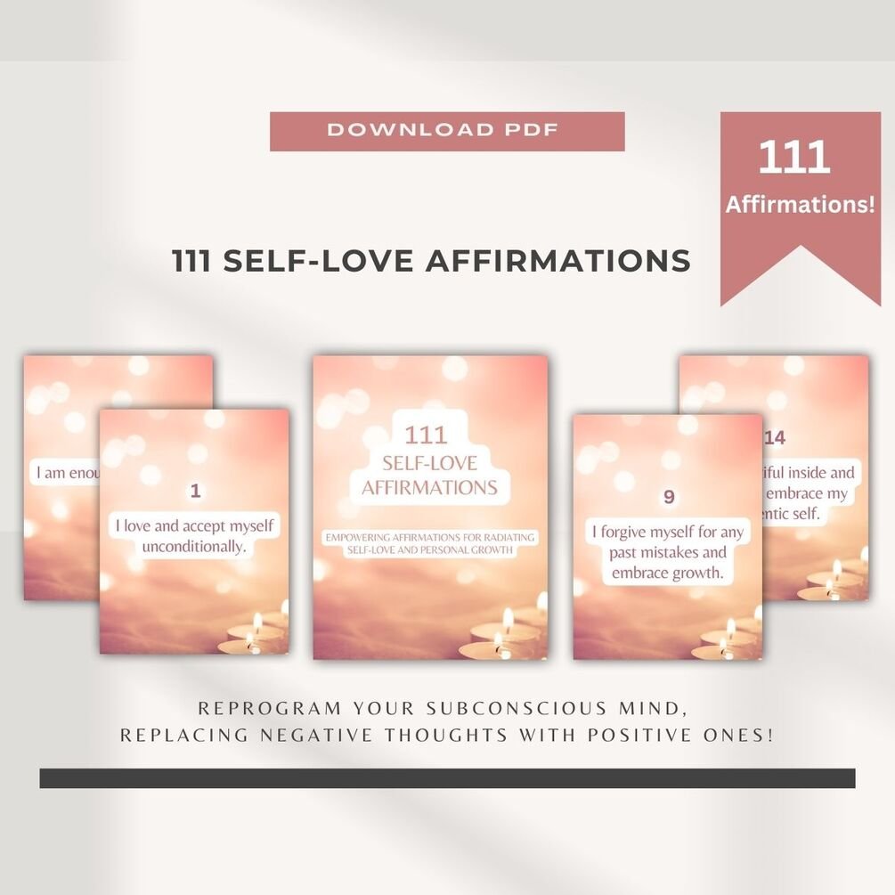 111 Self-Love Affirmations, Positive Affirmations, Motivate ...