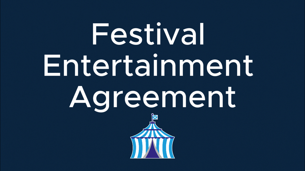 Festival Entertainment Agreement — Editable Live Performance Contract ...