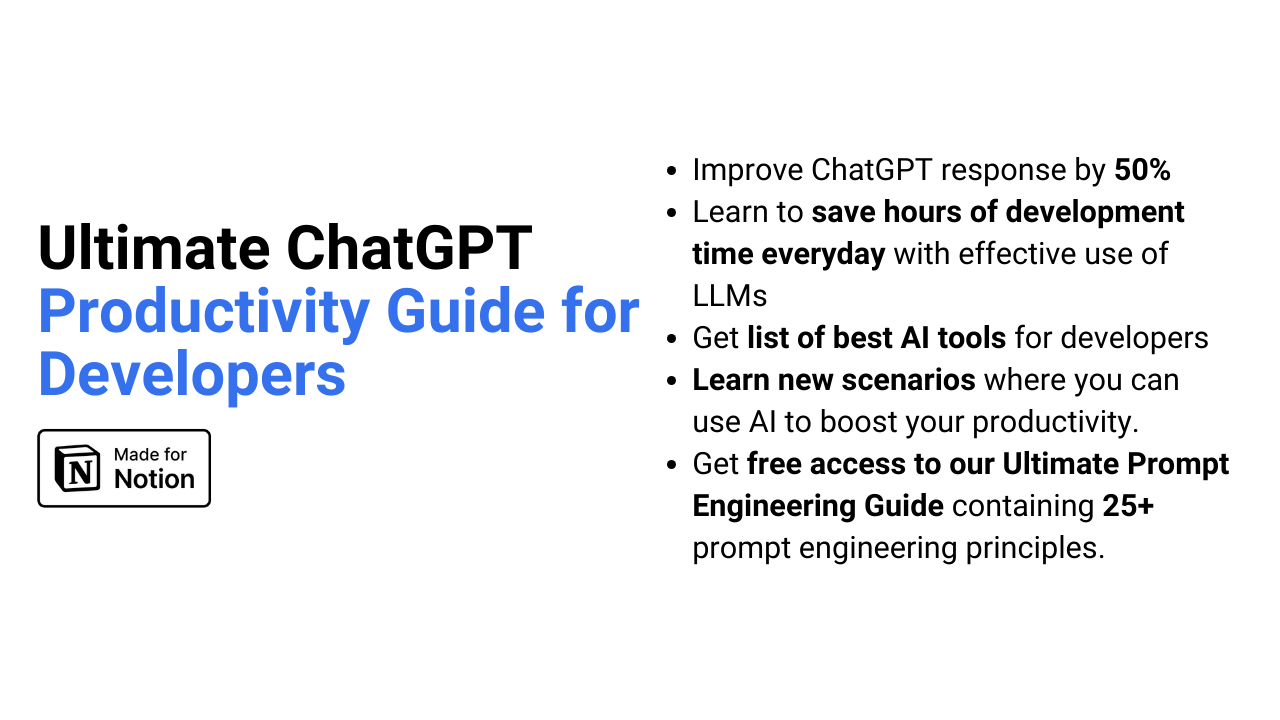[Free] Ultimate ChatGPT Productivity Guide for Developers
