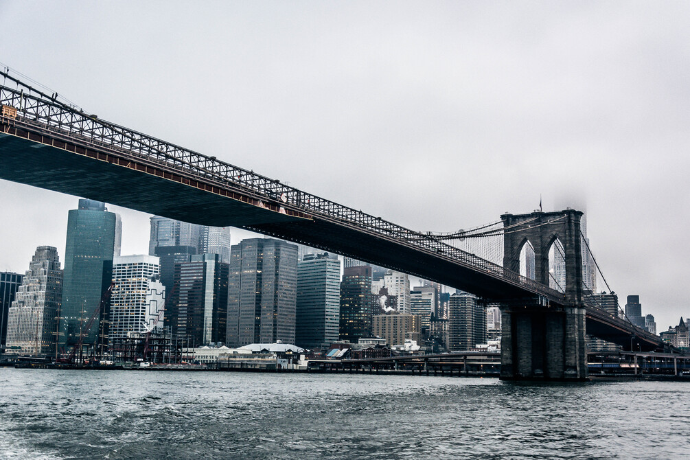 The Beautiful Brooklyn Bridge Photographed from Below (5689 x 3973px)