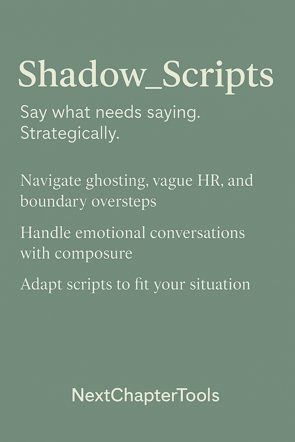 Shadow_Scripts: Strategic Message Templates (PDF Edition)