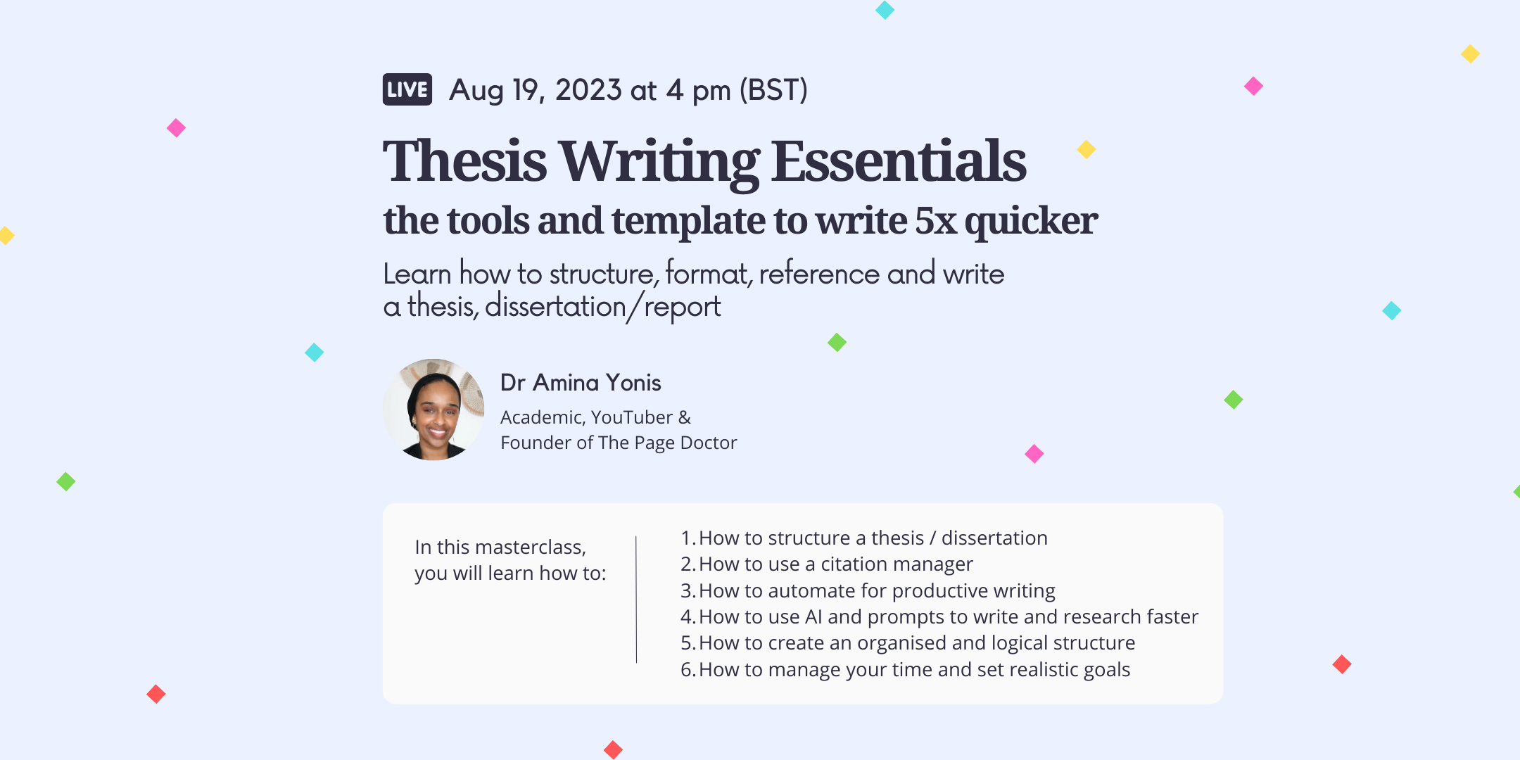 Writing A First-Class Dissertation in 2 Weeks | The Page Doctor August ...