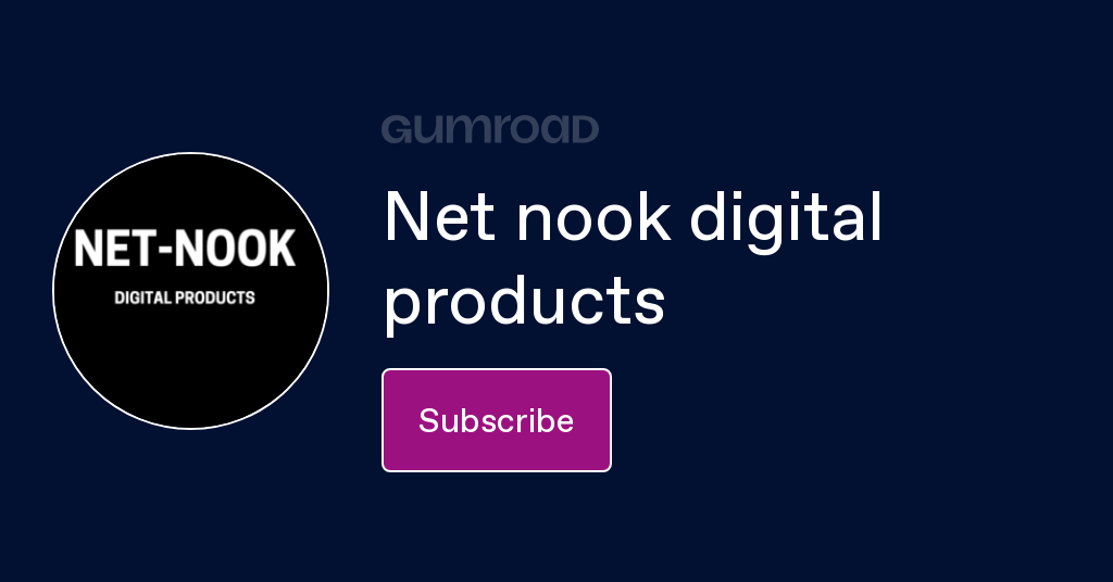 Net nook digital products