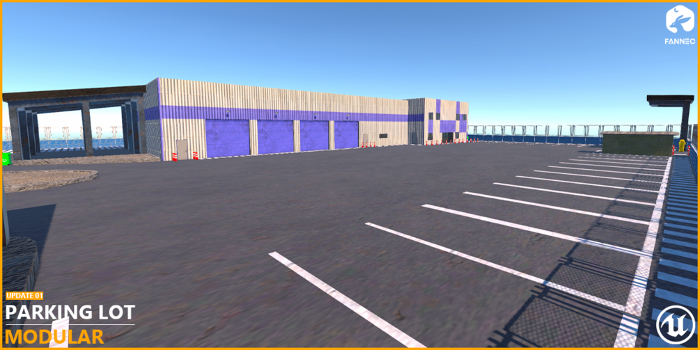 Modular Parking Lot - Unreal Engine