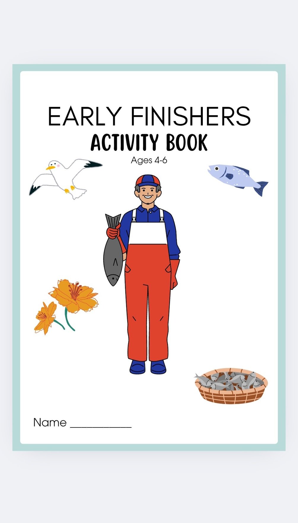 Early Finishers Activity Book for kids smart