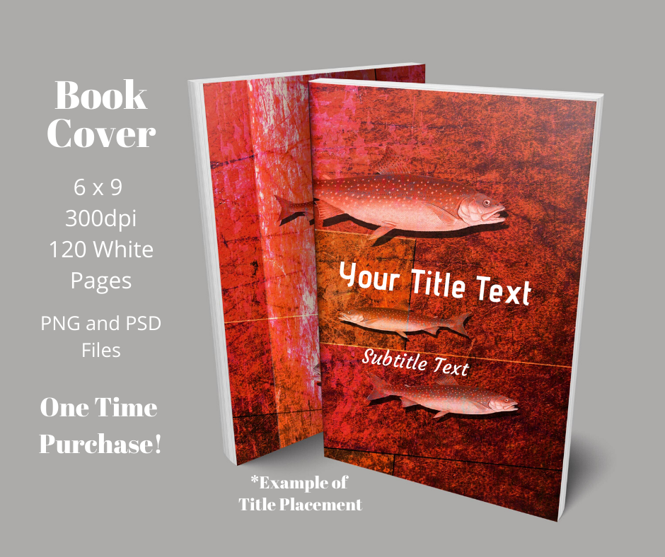 Marine Life, 1 Purchase Only, KDP Print Book or E-book Cover 6x9