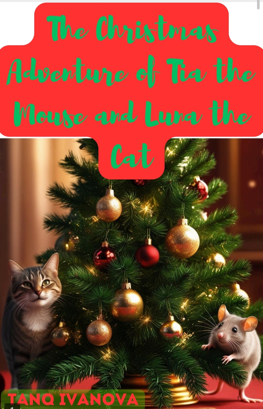 The Christmas adventure of Tia the mouse end Luna the cat