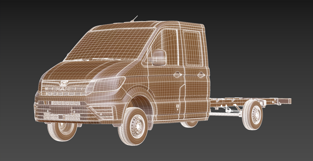 MAN TGE Chassis DoubleCab L3 HQInterior 2023