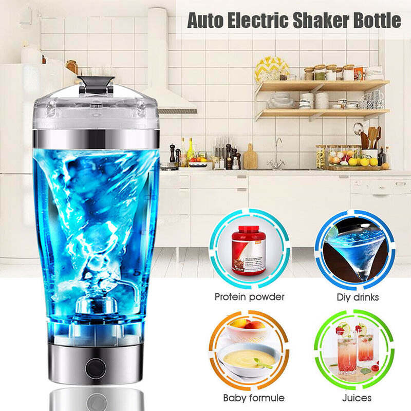 Electric Protein Shake Stirrer USB Shake Bottle Milk Coffee Blender ...