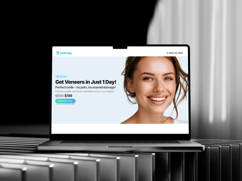 Carrd "Veneers" Template – Your Website for Dental Clinics & Aesthetic ...