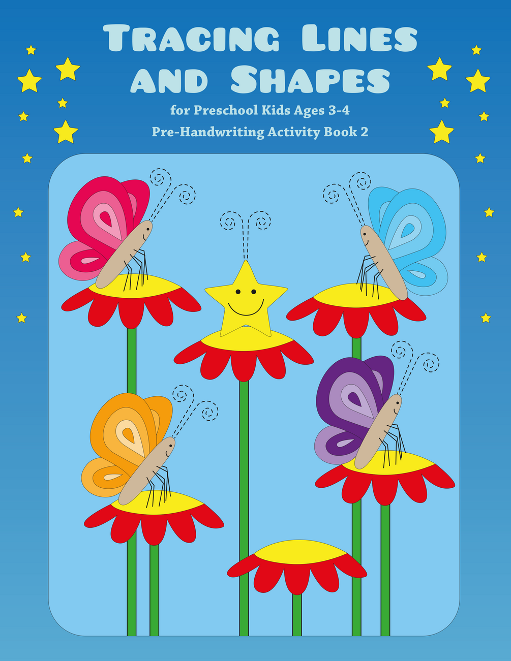 Tracing Lines and Shapes for Preschool Kids Ages 3-4 - Pre-Handwriting ...