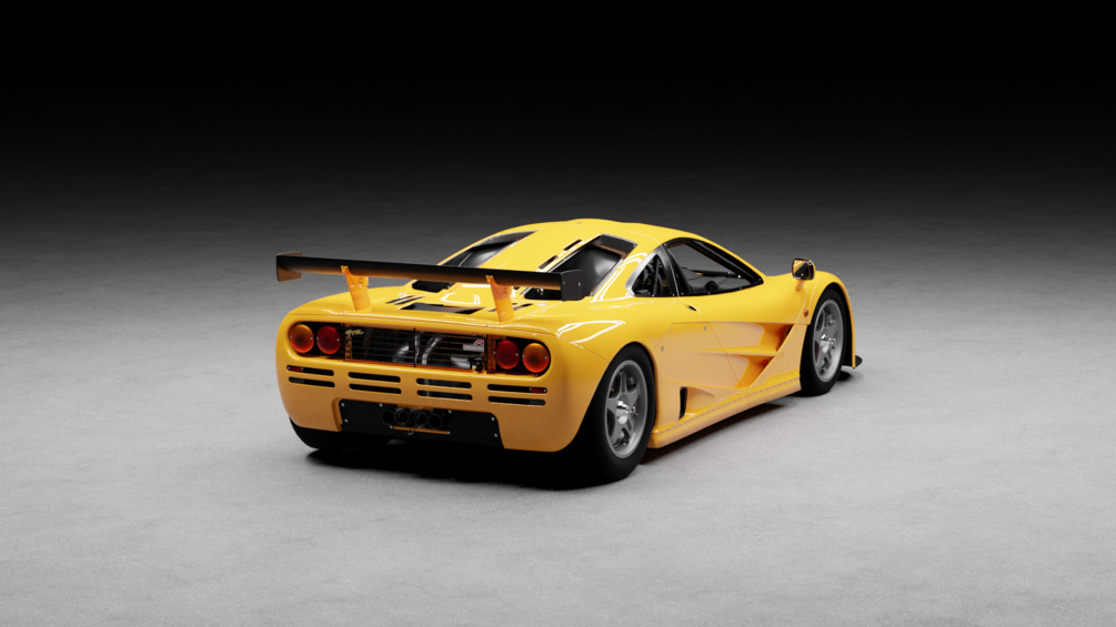 Mclaren F1 GTR HQ 3D Model