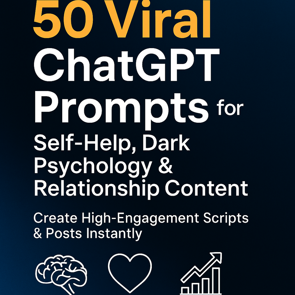 50 Viral ChatGPT Prompts | Self-Help + Dark Psychology + Relationship