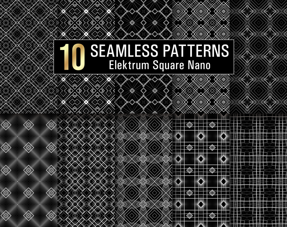 Elektrum Square Nano - 10 Seamless Patterns Pack