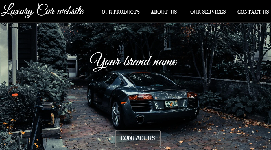 Luxury website template (canva)