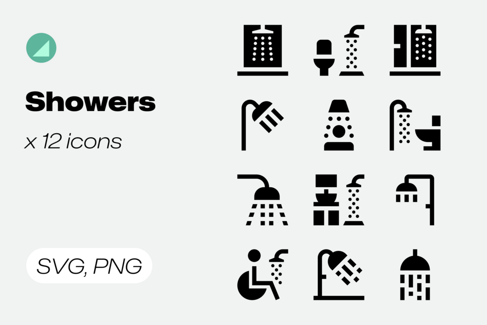 Basicons / Solid / Shower Icons