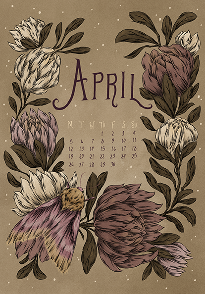 April Moth wallpaper